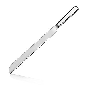 New Star Foodservice 52008 Hollow Handle Bread Knife, 14", Silver
