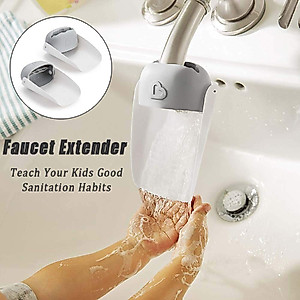 SMILINK Melmlond WOSHI 2 PCS Faucet Extender - Sink Handle Extender, Safe Fun Bathroom Hand-Washing Solution for Kids