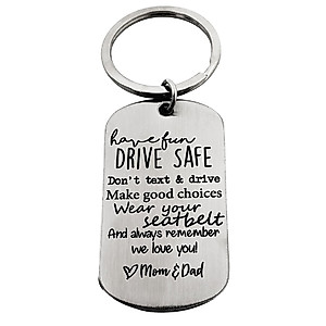 Pretty Inappropriate, Drive Safe Keychain for Daughter, 16 Year Old Boy Birthday Gift Ideas, Birthday Gifts for Teen Girls, Sweet 16 Gifts for Girls, 16 Year Old Girl Birthday Gift Ideas (Mom and Dad)