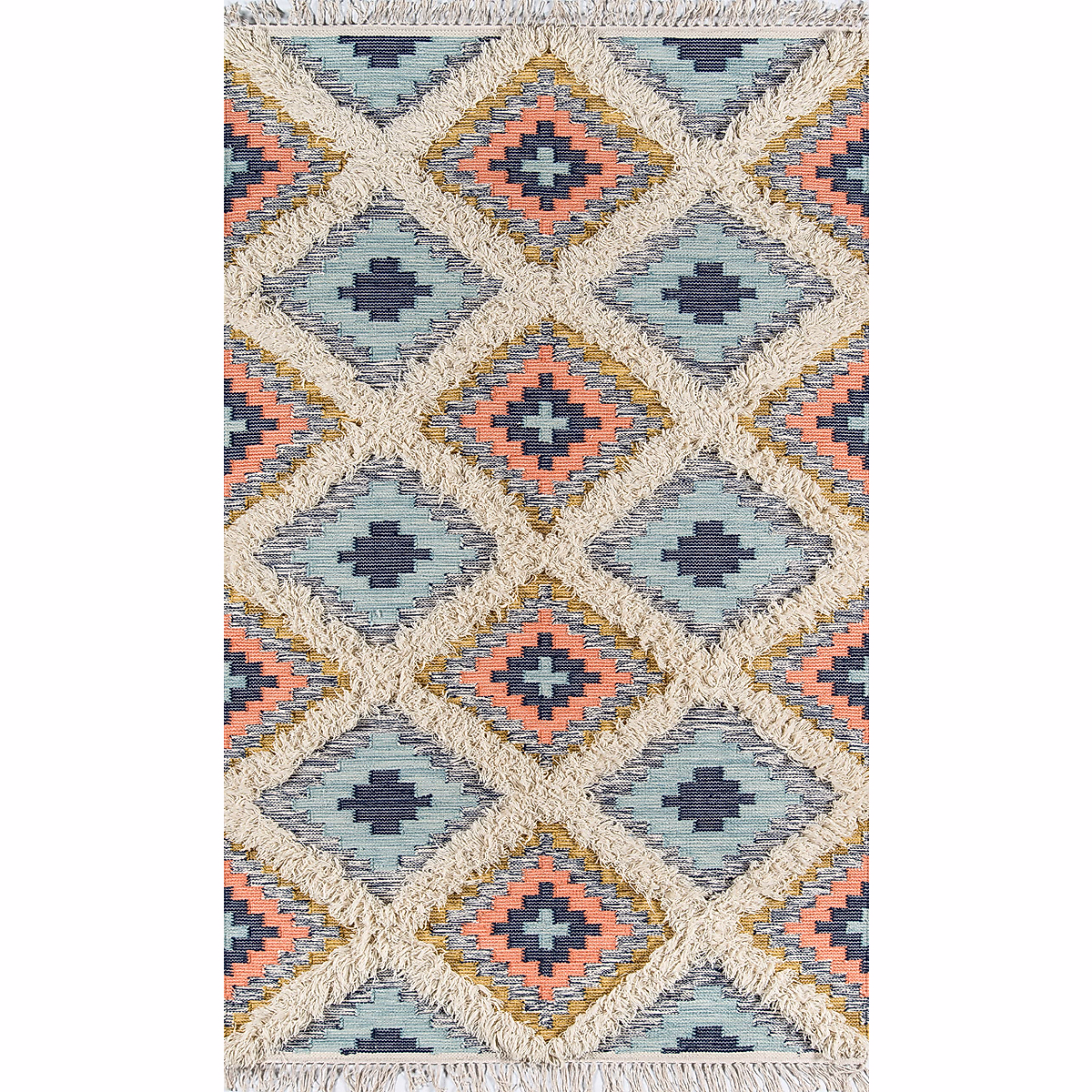 Novogratz by Momeni Indio 100% Wool Hand Made Contemporary Area Rug, 5' X 7', Multi