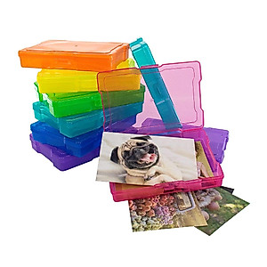 Photo and Craft Keeper – Organize Photos, Jewelry, and Scrap Paper – Holds Up to 1600 Photos (Rainbow)