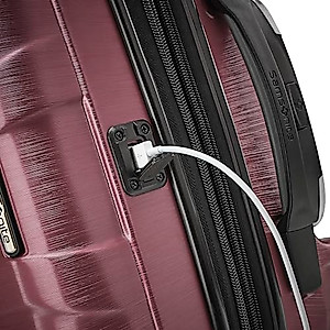 Samsonite Centric 2 Hardside Expandable Luggage with Spinner Wheels, 22X14X9 CARRY-ON SPINNER, CORDOVAN
