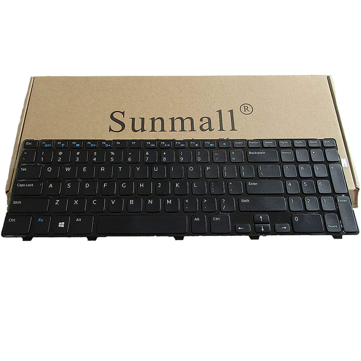 SUNMALL Laptop Keyboard Replacement without Backlit Compatible with Inspiron 15 3521 3537 15v-1316 15R 3521 3537 5521 5528 5537 5535 M531R, atitude 3540, Vostro 2521 US Layout P/N NSK-LA0SC NSK-DY0SW