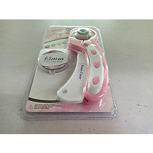 45mm Rotary Cutter with 5pcs Extra Blades, Ergonomic Handle Rolling Cutter with Safety Lock for Fabric, Leather, Crafting, Sewing, Quilting, Fabric Rotary Cutter Perfect for Left & Right Hand(Pink)