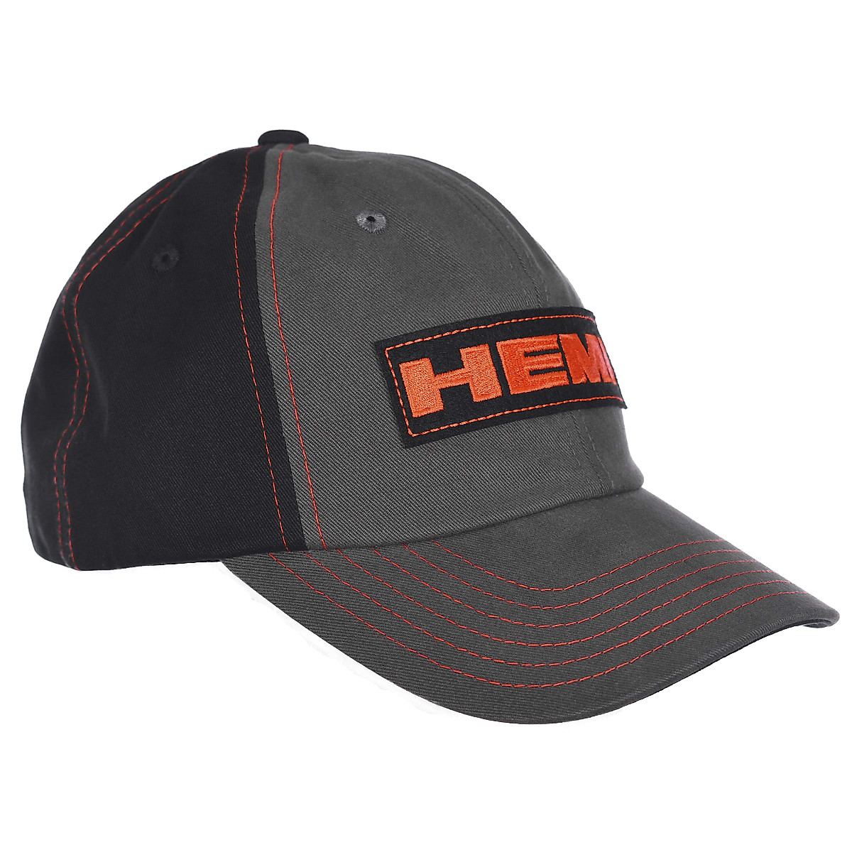 Checkered Flag Men's Adjustable Charcoal Gray & Black Hat