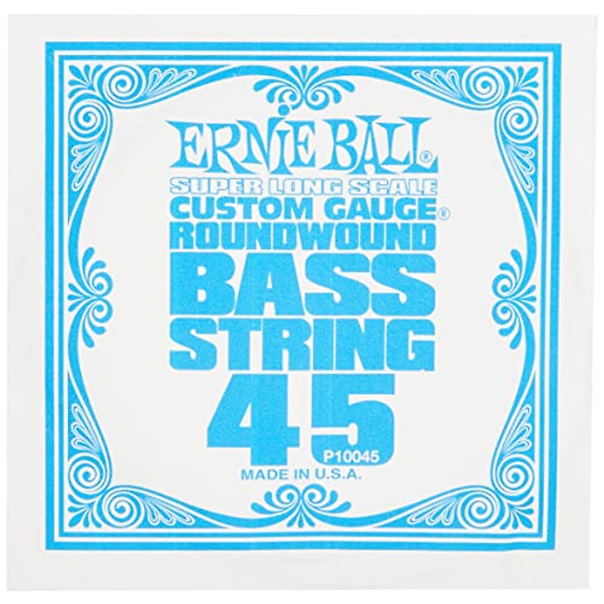 Ernie Ball 5-String Super Long Scale Slinky Nickel Wound Bass Guitar Strings, 45-130 Gauge (P02850)