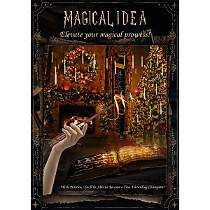 Christmas Tree Candles, 20 PCs Floating Candles with Wand Magic Hanging Candles Flameless Floating LED Candle Battery Operated Flickering Warm Light Candles for Birthday Theme Party Xmas Wedding Decor