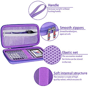 Khanka Hard Travel Case Replacement for Texas Instruments TI-83 Plus/TI-84 Plus/TI-84 Plus CE Color Graphing Calculator, Case Only (Infinitely Iris)