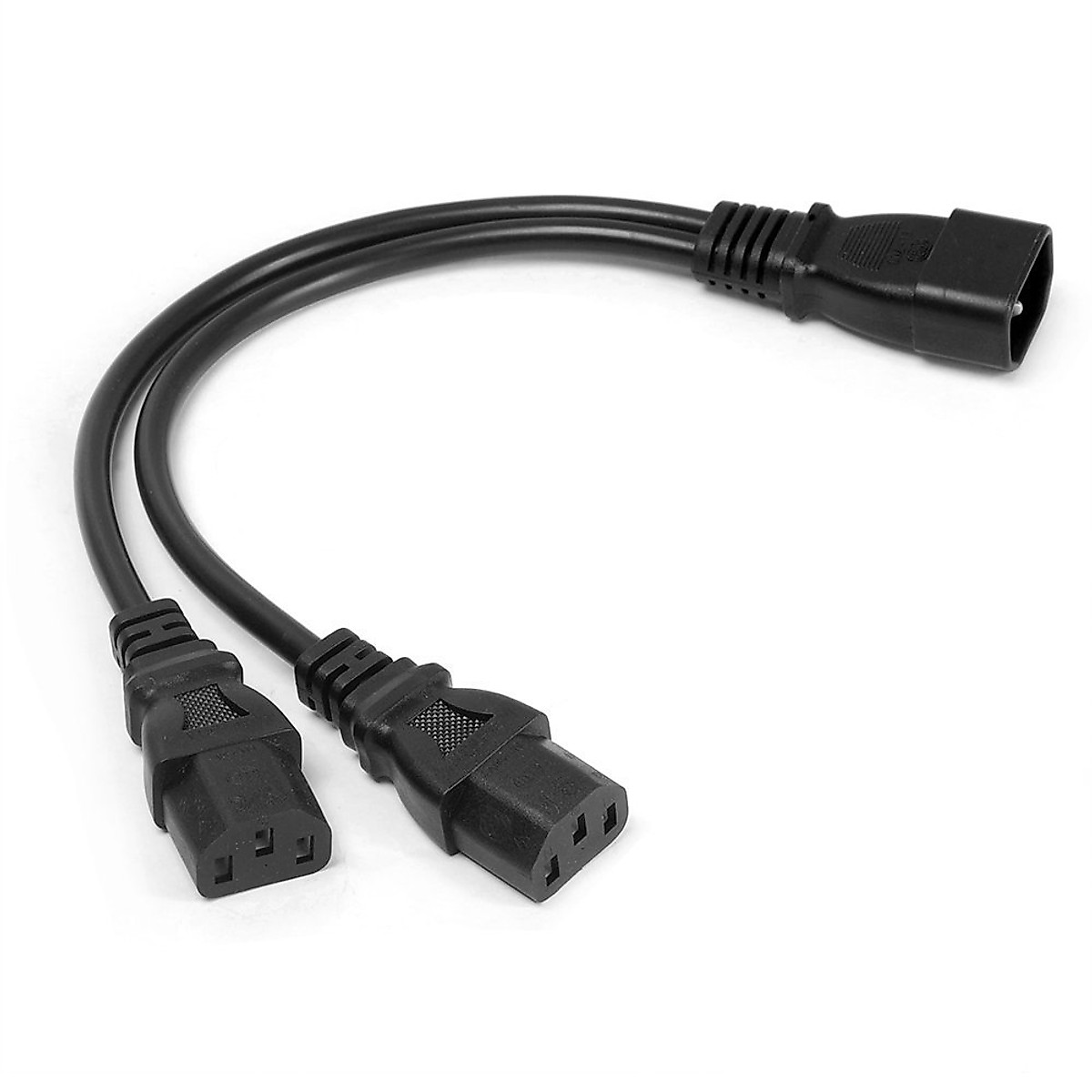2Pack UPS Server Y Splitter C14 to 2 x C13 Power Adapter Cable Cord