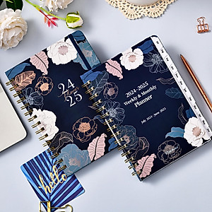 2024-2025 Planner - Academic Planner 2024-2025, Jul. 2024 - Jun. 2025, 6.4" x 8.5", 2024-2025 Planner Weekly and Monthly with Marked Tabs - Engraved