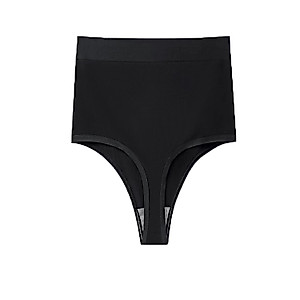 Yunleeb High Waisted Underwear for Women Cotton Wide Waistband High Waisted Thongs for Women Pack(S~2XL) MIX1 XL