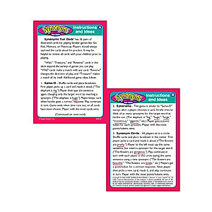 Super Duper Publications | Synonyms Fun Deck Flash Cards | Educational Learning Resource for Children