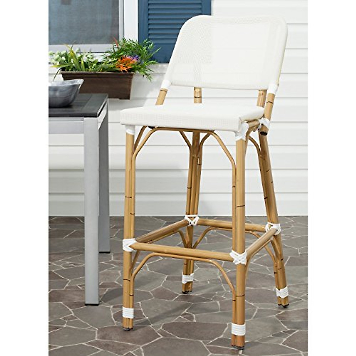 Safavieh Home Collection Deltana Brown Indoor/ Outdoor 29.5-inch Bar Stool