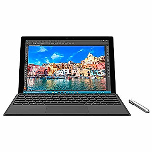 Microsoft Surface Pro 4 12.3" Touchscreen PixelSense 2736 x 1824 Laptop Bundle, Intel Core M3 Processor, 4GB RAM, 128GB SSD, Click-in Keyboard, Pen, Windows 10 Professional