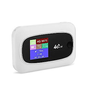 KuWFi 4G LTE Mobile WiFi Hotspot Travel Router Partner Wireless SIM Routers with SD SIM Card Slot Support LTE FDD/TDD Work for USA/CA/MX Europe Africa Asia Oceania Almost Universal