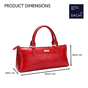 Sachi La Soir'ee Insulated Wine Purse Clutch Red