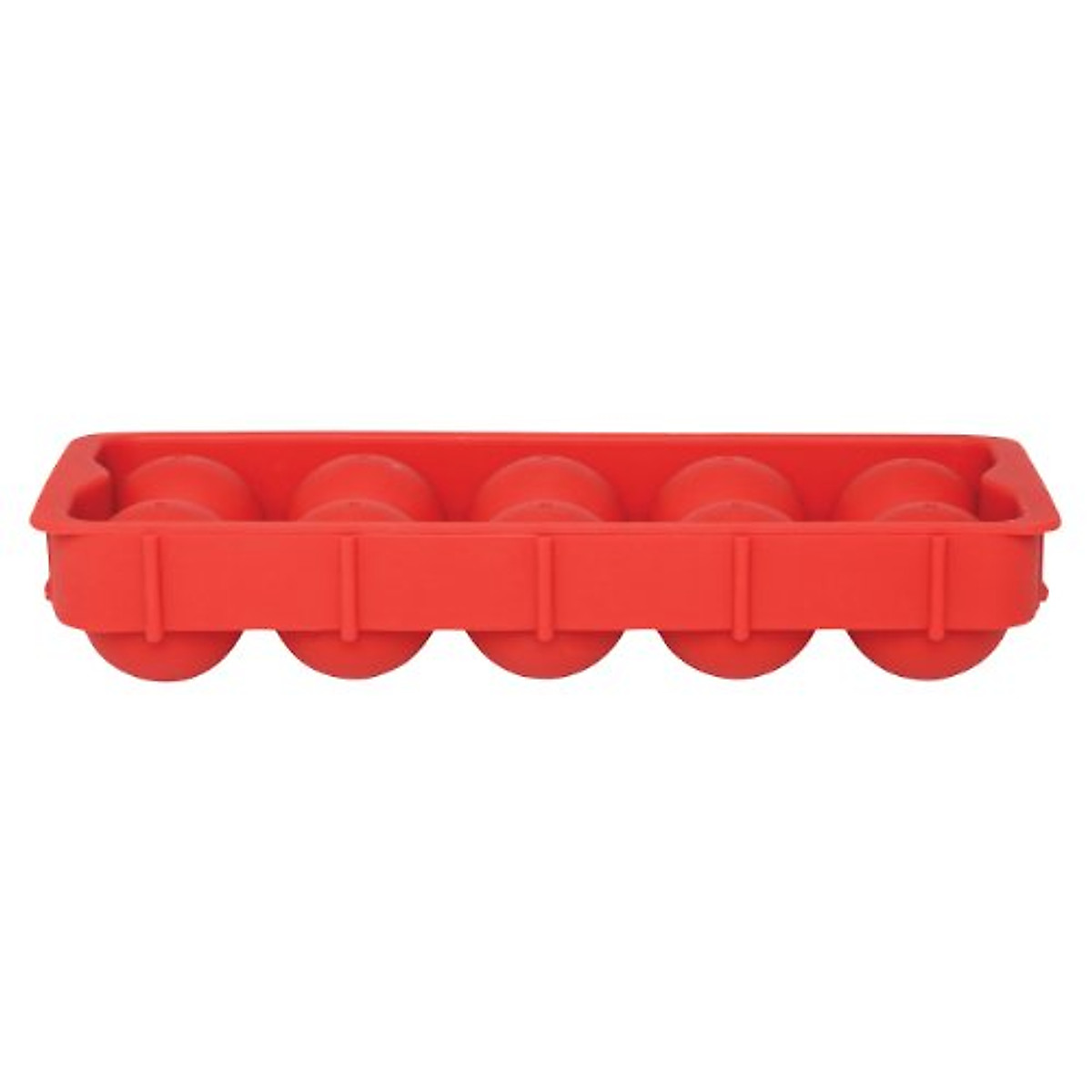 HIC Kitchen Cannonball Silicone Ice Cube Tray, European-Grade, Non-Stick, Makes 10 Large Ice Balls