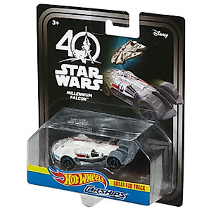 Hot Wheels Star Wars Carships 40th Anniversary Millennium Falcon Vehicle