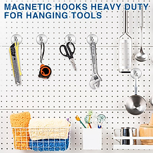 LOVIMAG Magnetic Hooks for Cruise Cabins, 150Lb Magnet Hooks, Cruise Essentials, Locker Accessories, Classroom Must Haves, Magnetic Hooks for Hanging, Refrigerator, Classroom, Whiteboard -21Pack