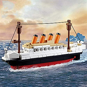 SuSenGo Building Blocks for Titanic ShipBoat 3D Model Educational Gift Toys for Children 194PCS