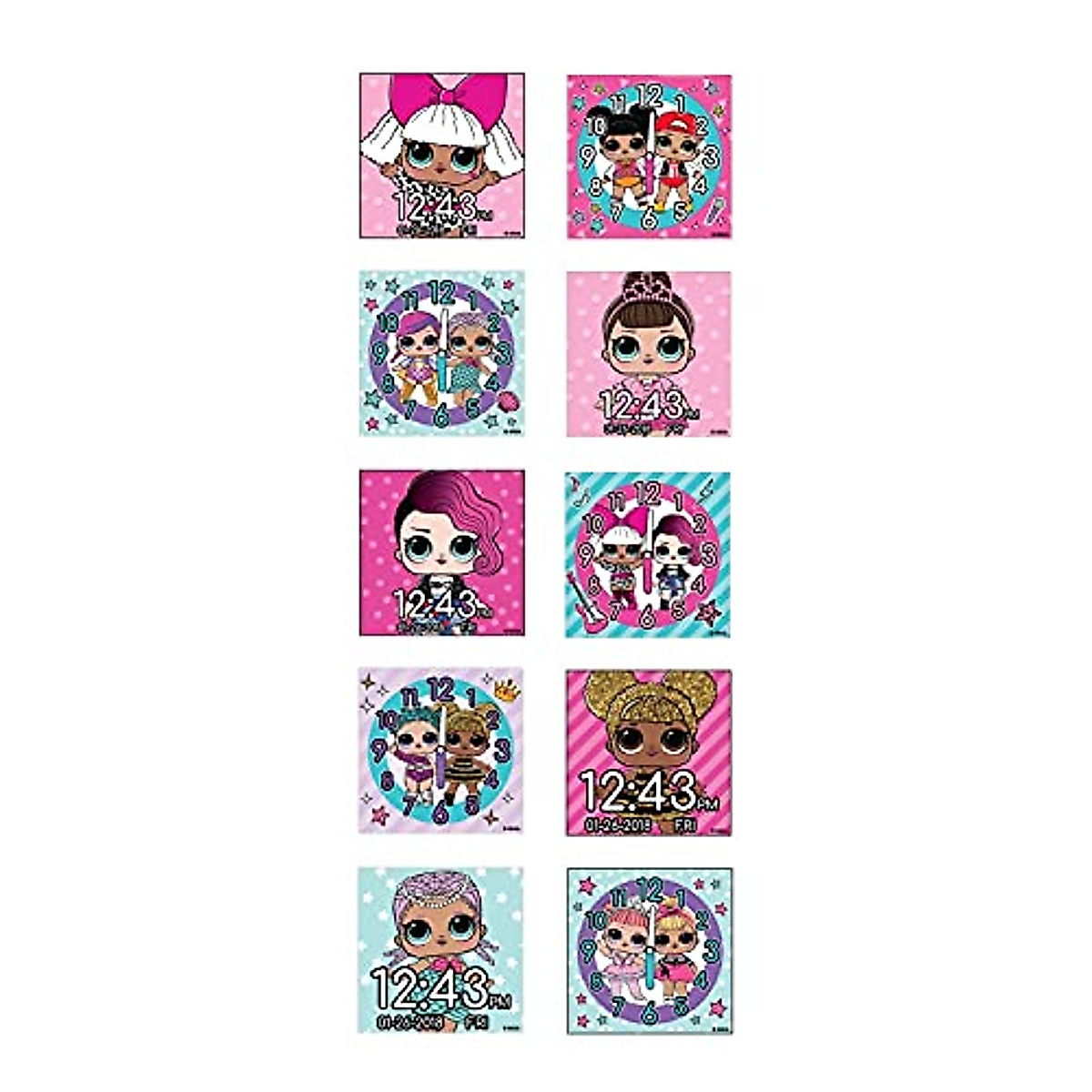 Accutime Kids LOL Surprise Hot Pink Educational Touchscreen Smart Watch Toy for Girls, Boys, Toddlers - Selfie Cam, Learning Games, Alarm, Calculator, Pedometer and more (Model: LOL4104)