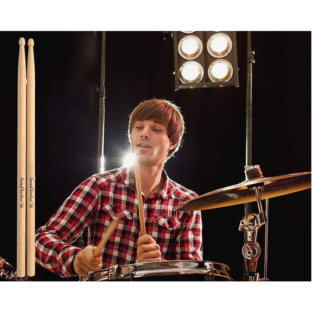 Drum Sticks 5A Wood Drumsticks Maple Snare Drumstick 2 Pair