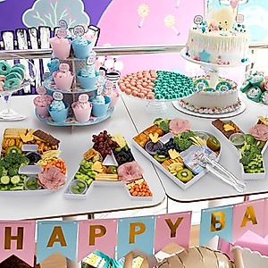 VLN DESIGNS Baby Letter Boxes - Gender Reveal Decor, Fillable Cardboard Letters for Charcuterie Boards, Baby Shower Decorations