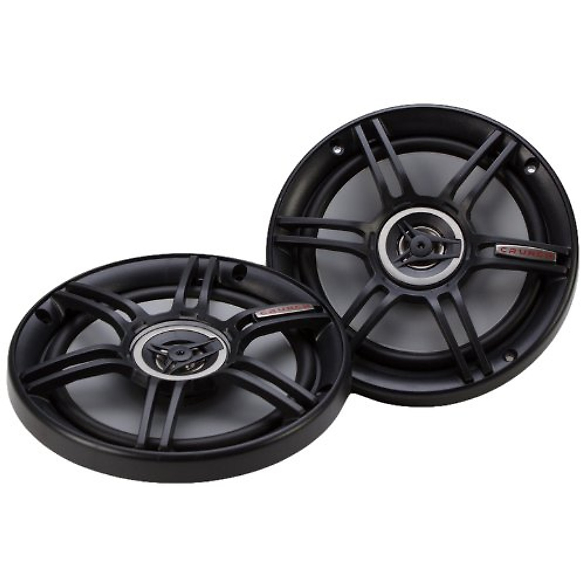 Crunch CS65CXS Full Range 3-Way Shallow Mount Car Speaker, 6.5" , Black