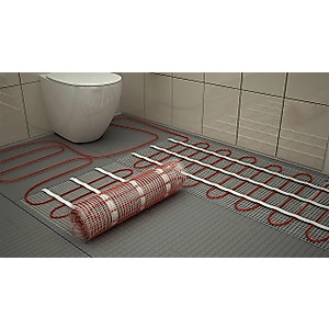 HEATWAVE 20 Sqft 120V Electric Floor Heating System Includes 7-Day/4 Event Programmable GFCI Thermostat