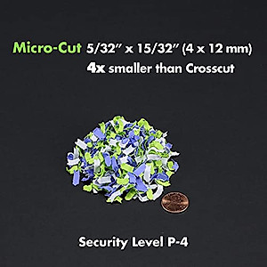 Aurora AU1480MA Professional Grade 14-Sheet Micro-Cut Paper and CD/Credit Card Shredder/ 30 Minutes Continuous Run Time, White/Gray