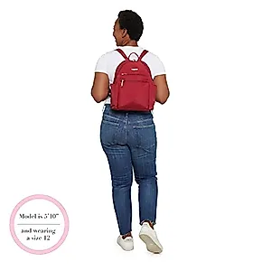Baggallini Women's Anti-Theft Vacation Backpack, Midnight Blossom, One Size