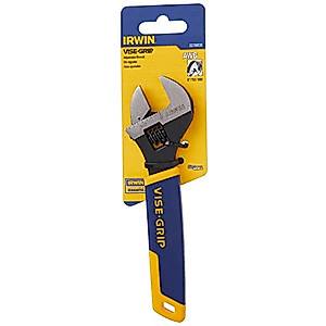 IRWIN VISE-GRIP Adjustable Wrench with Comfort Grip, SAE, 6-Inch (GIDDS2286372)