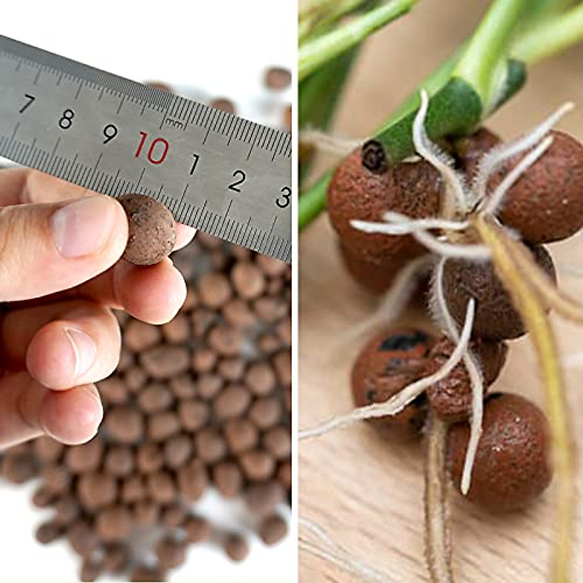 WAURHER Leca Expanded Clay Pebbles 1LBS Grow Media for Indoor Plants Hydroponic Growing Gardening System Supplies …