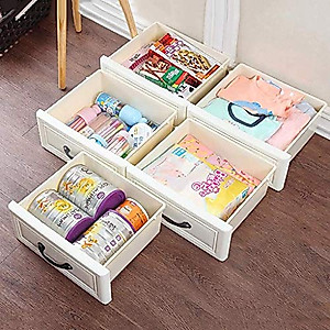 QNN Storage Drawer Units,File Cabinets Plastic Storage Box Drawer Type Children's Clothes Sort Out Box Finishing Box 5 Tier Storage Cabinet,a
