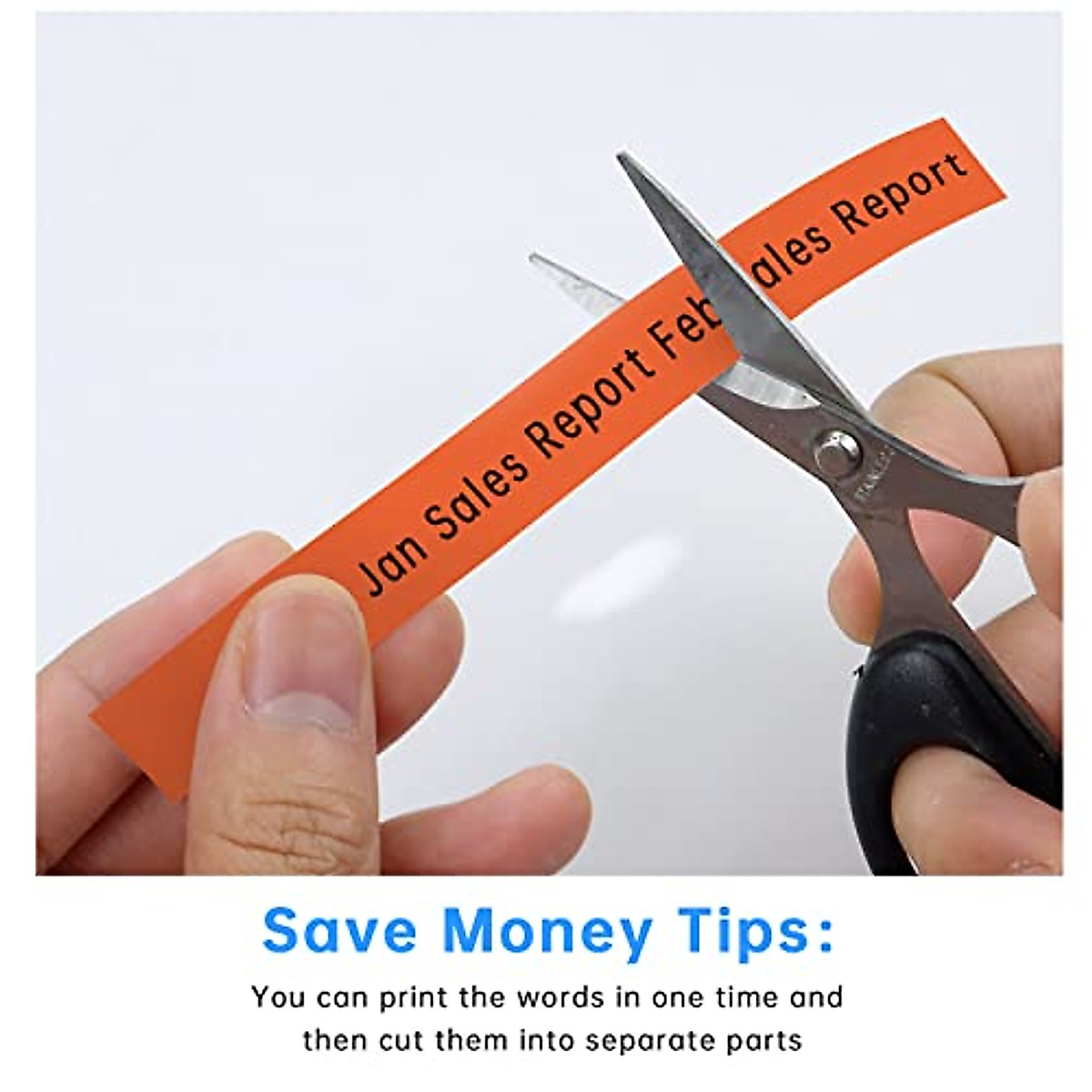 Unismar Compatible for Brother TZe-B41 Black on Fluorescent Orange 18mm 0.7 Laminated Label Tape for PTD400AD PTD400VP PT-D600 PTD600VP PT-P700 PT-P900W PT-2730 Label Maker, 3/4 in x 26.2 ft, 2-Pack