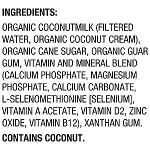 So Delicious Dairy Free Shelf-Stable Coconut Milk, Original, Vegan, Non-GMO Project Verified, 1 Quart