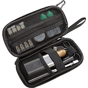 HUIZHU Empty EVA Hard Shell Vape Case eGO Carrying Case Empty Multi-Functional EVA Hard Shell Case with Non-Slip Elastic Bands (Black)