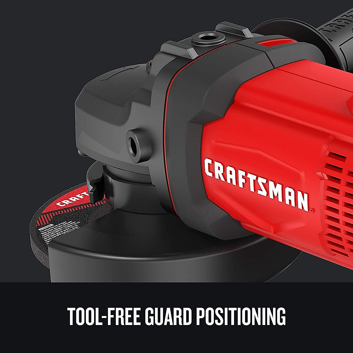 CRAFTSMAN V20 Cordless Angle Grinder Tool Kit, 4-1/2 inch, Battery and Charger Included (CMCG400M1)