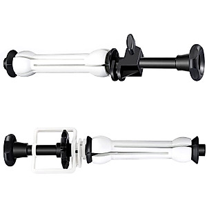 Fotoconic Single Roller Wall/Light Stand Mounting 2-in-1 Manual Background Support System, Including Two Single Hooks, Two Expand Bars, One Chain