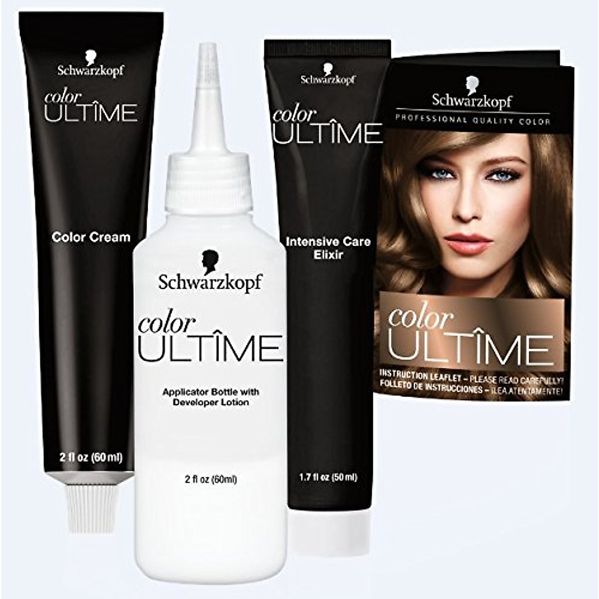 Schwarzkopf Color Ultime Deep Brunettes Hair Coloring Kit, 3.8 Velvet Brown (Pack of 2)