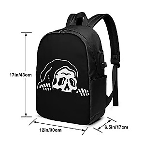 KIREYI Lurking Class by Sketchy Tank Demons Backpack Fashionable Computer Bag with USB Charging Port for Student Travel