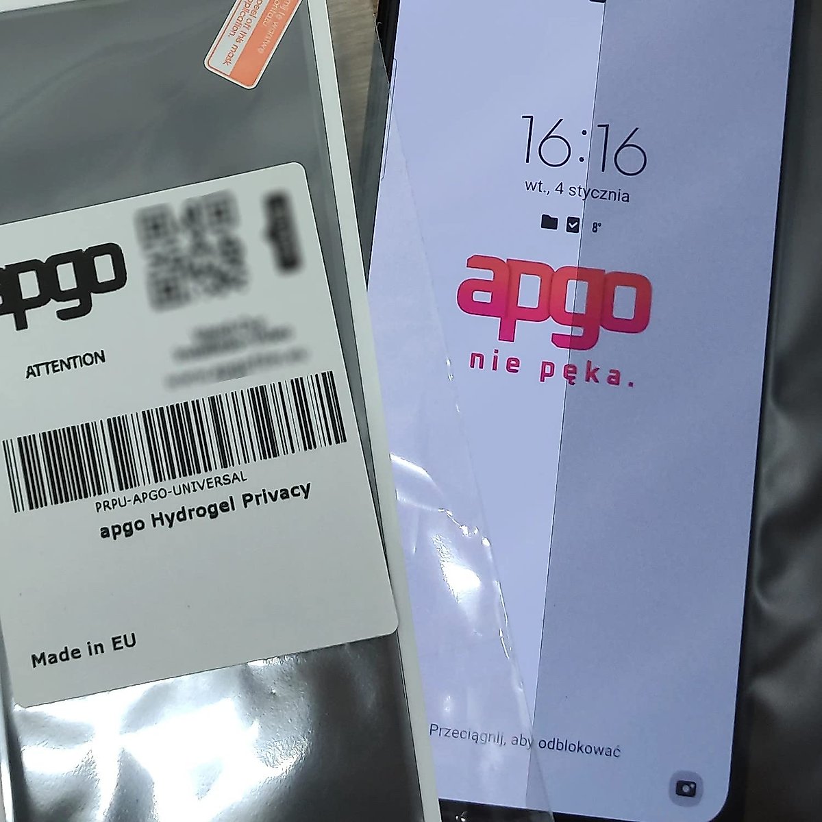 apgo Hydrogel Privacy Matte Screen Protector for Motorola Thinkphone, Anti Spy, Hydrogel Film, Flexible, Soft TPU with positioning layer easy installation