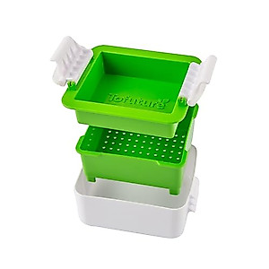 Tofuture Tofu Press - The Orginal and Best Tofu Press. Easily And Quickly Remove Water from Tofu to Improve the Flavor and give Perfect Texture Everytime, 6x5x3 inches