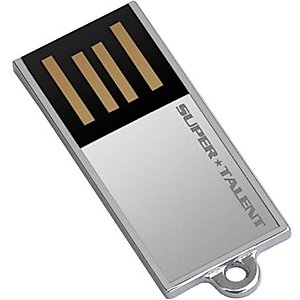 Super Talent Pico-C 32 GB USB 2.0 Flash Drive STU32GPCS (Silver)