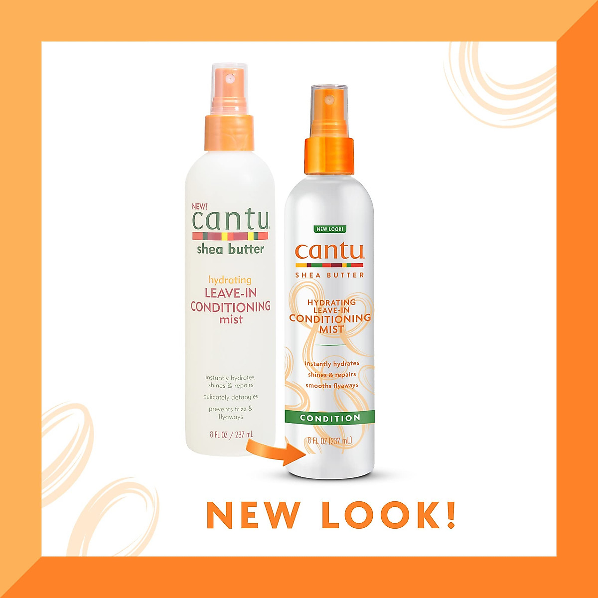 Cantu Shea Butter Hydrating Leave-In Conditioning Mist, 8 fl oz