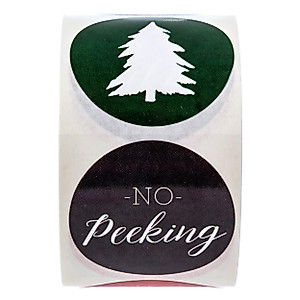 Holiday Icon Christmas Stickers/500 Christmas Tags/Multiple Designs