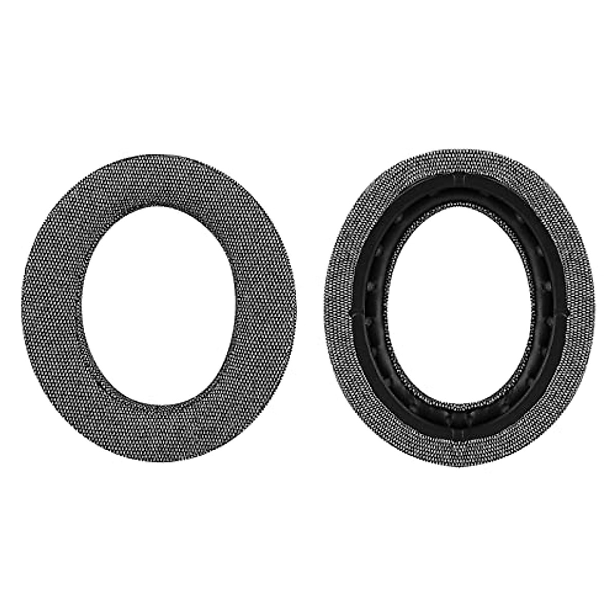 Geekria Comfort Linen Replacement Ear Pads for Corsair HS70 PRO, HS60 PRO, HS50 PRO Headphones Ear Cushions, Headset Earpads, Ear Cups Cover Repair Parts (Grey)