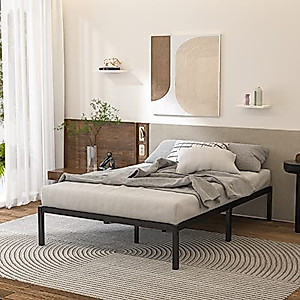 UYUK Metal Platform Bed Frame Full Size, Mattress Foundation with Steel Slat Support, Modern Design Easy Assembly