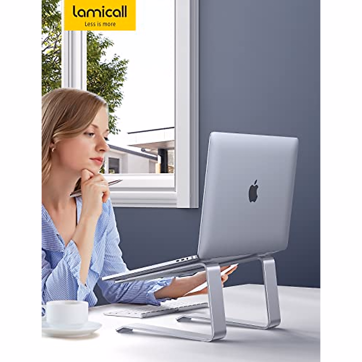 Lamicall Ergonomic Aluminum Laptop Stand for Desk | 10-15.6''
