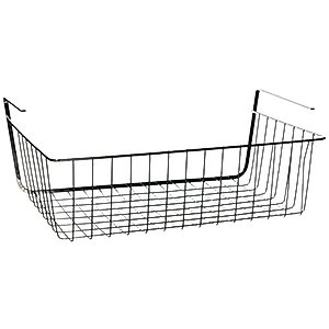 Home Basics Under The Shelf Storage Basket - Large - Onyx
